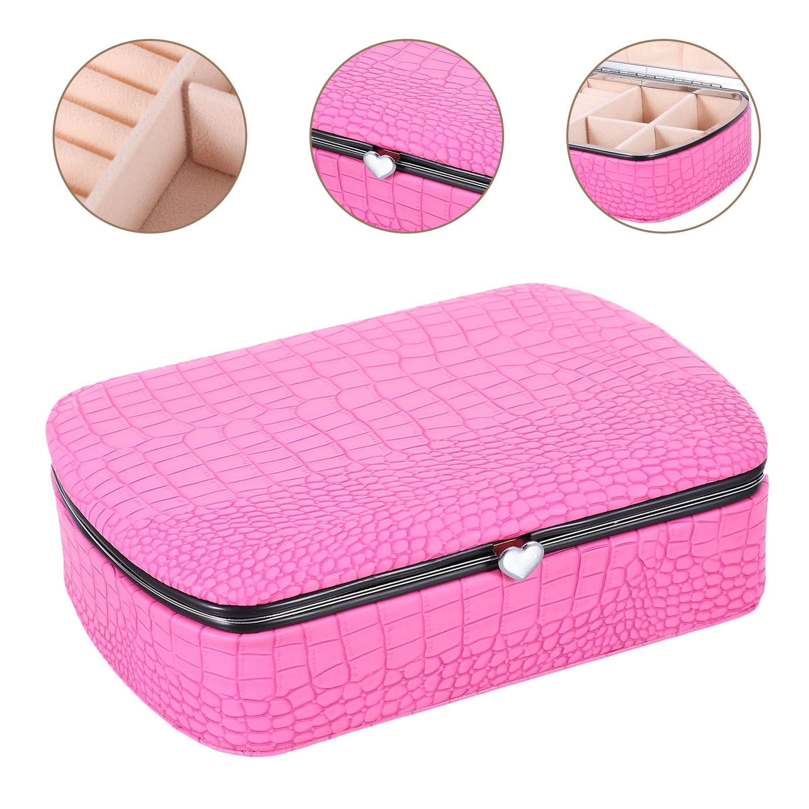 Velvet Jewelry Box Colorfast Storage Ring Container Travel - Walmart.com