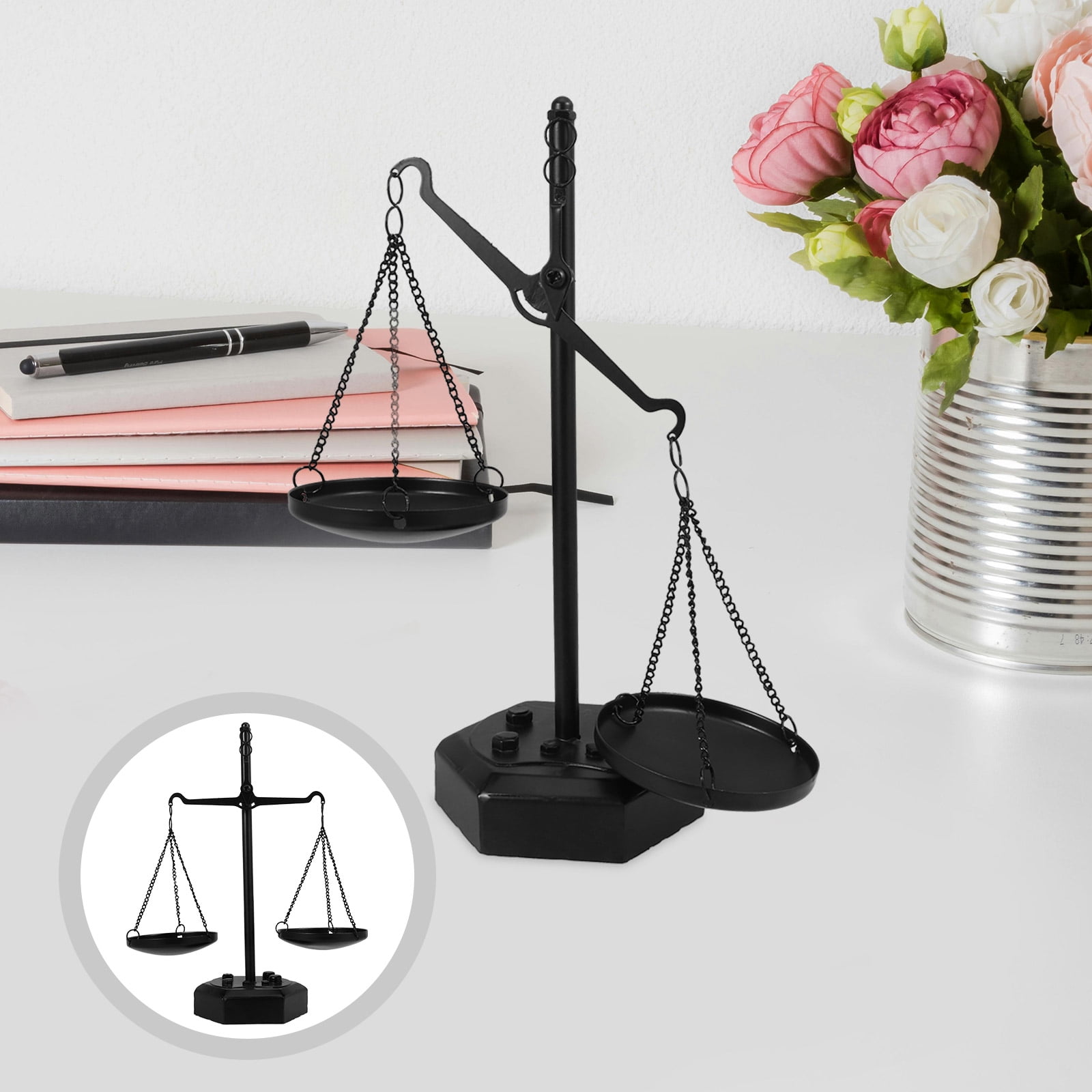 HOMEMAXS Vintage Apothecary Scale Antique Metal Weight Balancing Scale ...