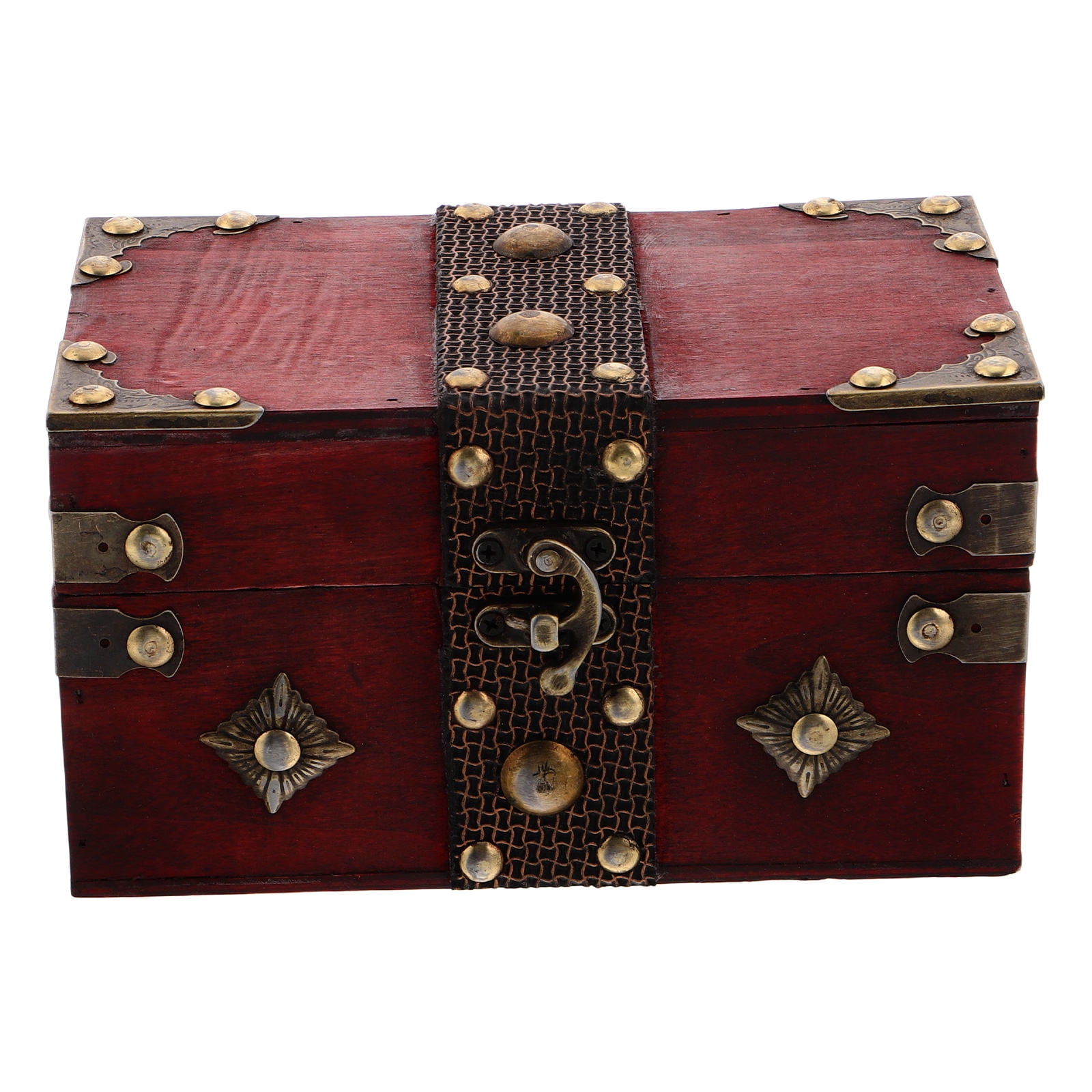 HOMEMAXS Vintage Storage Box Keepsake Boxes Treasure Chest With Latch ...