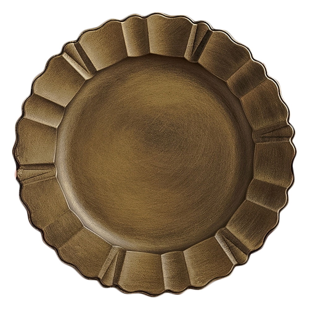 Vintage Creative Food Plate in Light Brown PP Plastic for Photo Props ...