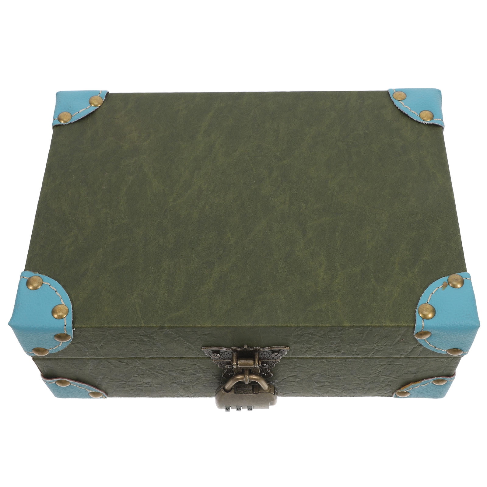 HOMEMAXS Vintage Wooden And Pu Treasure Chest Box With Lid And Locks ...