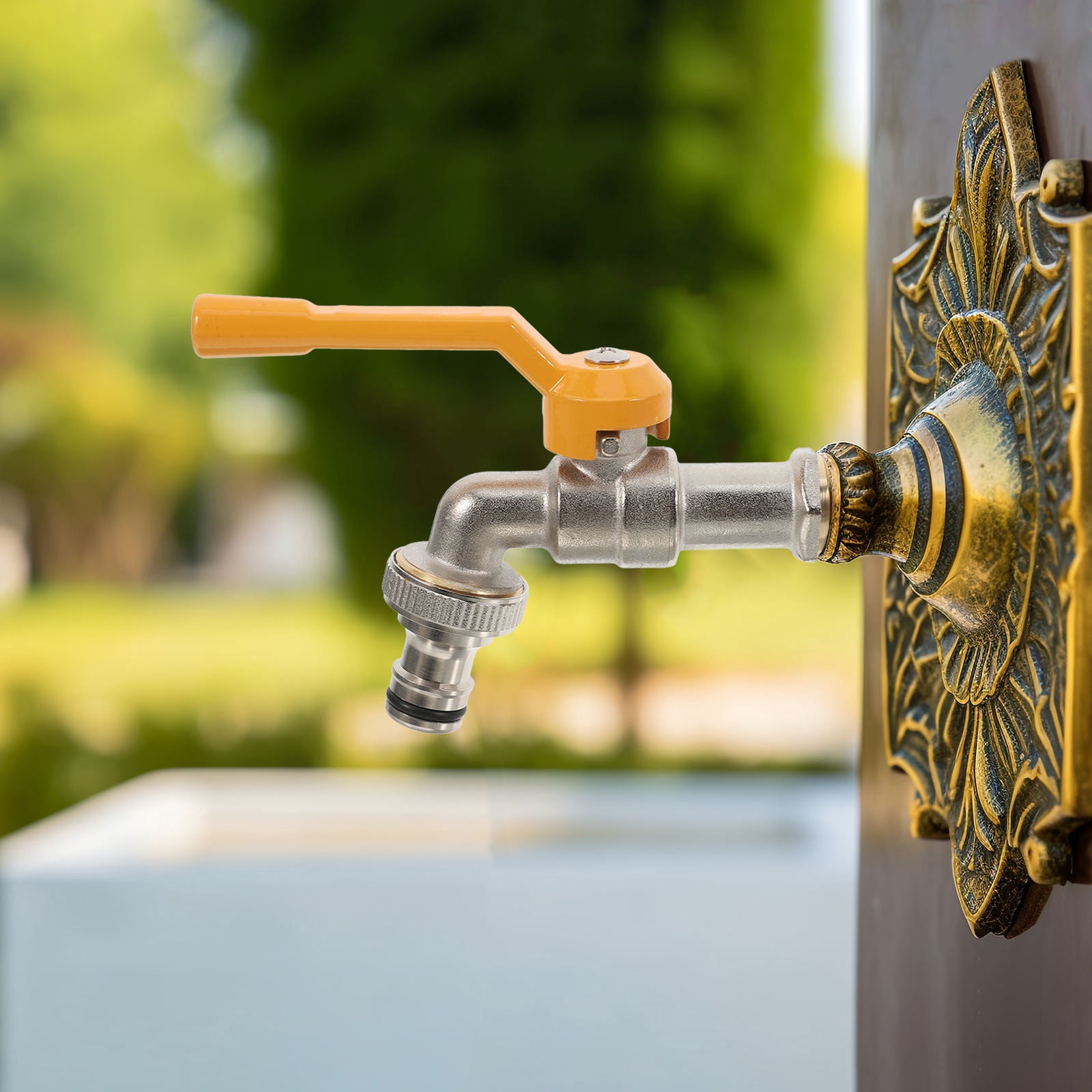 HOMEMAXS WORGEOUS 1 Set Outdoor Garden Faucet Double Outlet Antifreeze ...
