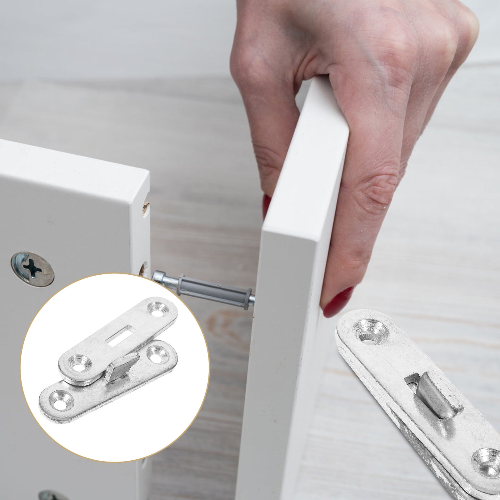 HOMEMAXS WORGEOUS 4 Pairs Bed Rail Mounting Bracket for Bed Support and ...