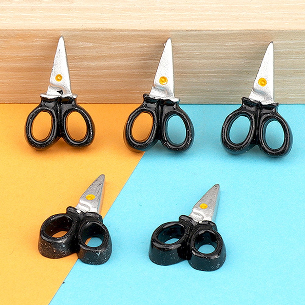 WORGEOUS 8pcs Miniature Scissor Models Tiny Doll House Scissors for DIY ...