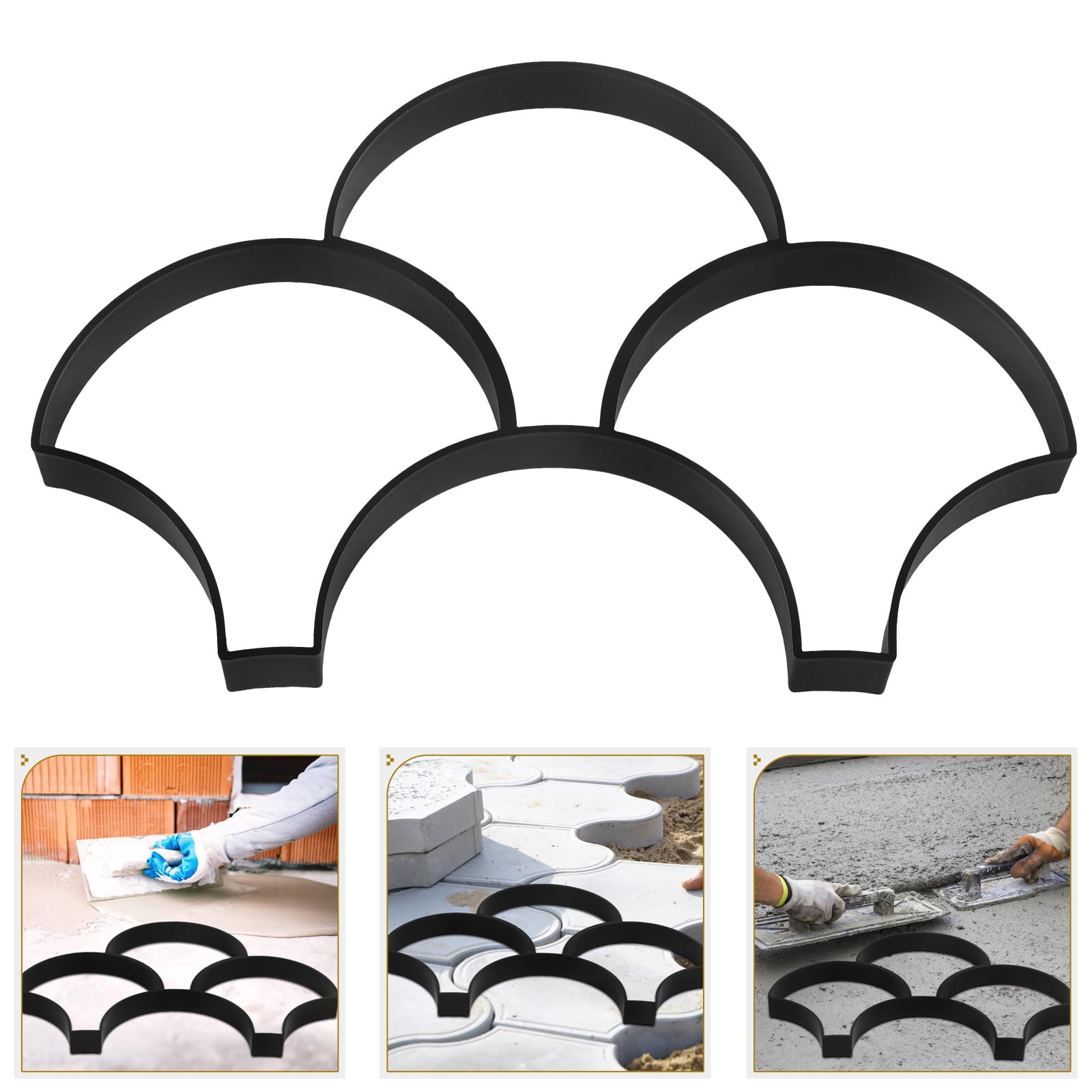 HOMEMAXS Walk Maker Reusable Concrete Path Maker Molds Stepping Stones ...
