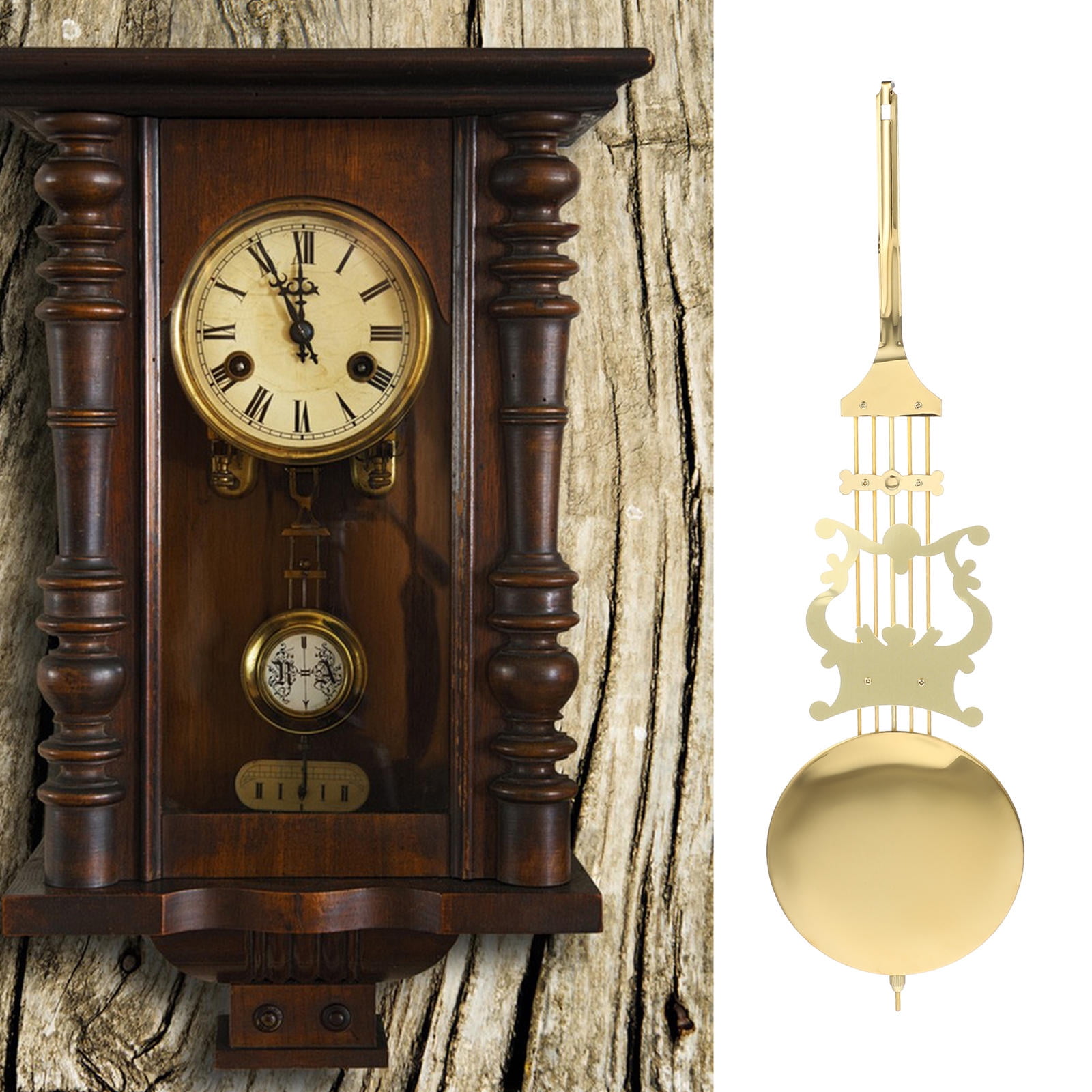 HOMEMAXS Wall Clock Pendulum Replacement Traditional Mechanical Clock ...