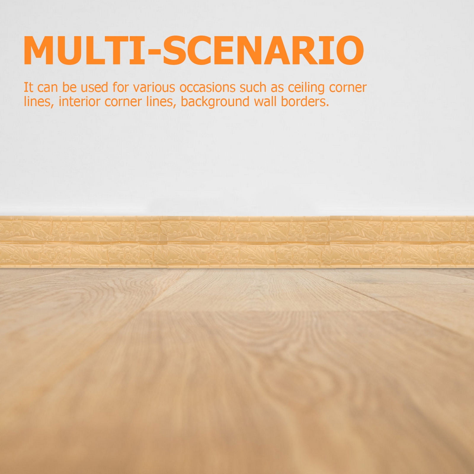 HOMEMAXS Wall Molding Peel and Stick, Self Adhesive Wall Trim ...