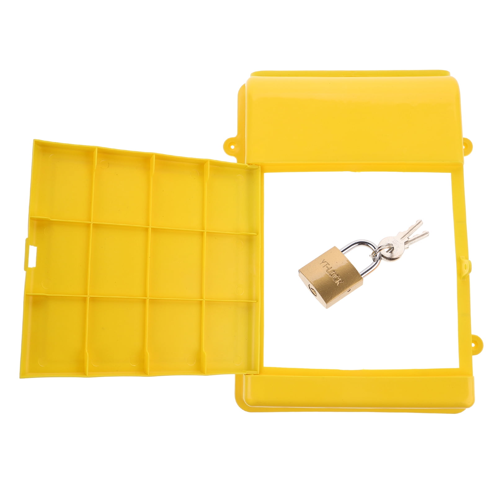 HOMEMAXS Wall Mount Mailbox Plastic Post Box Locking Letter Box ...