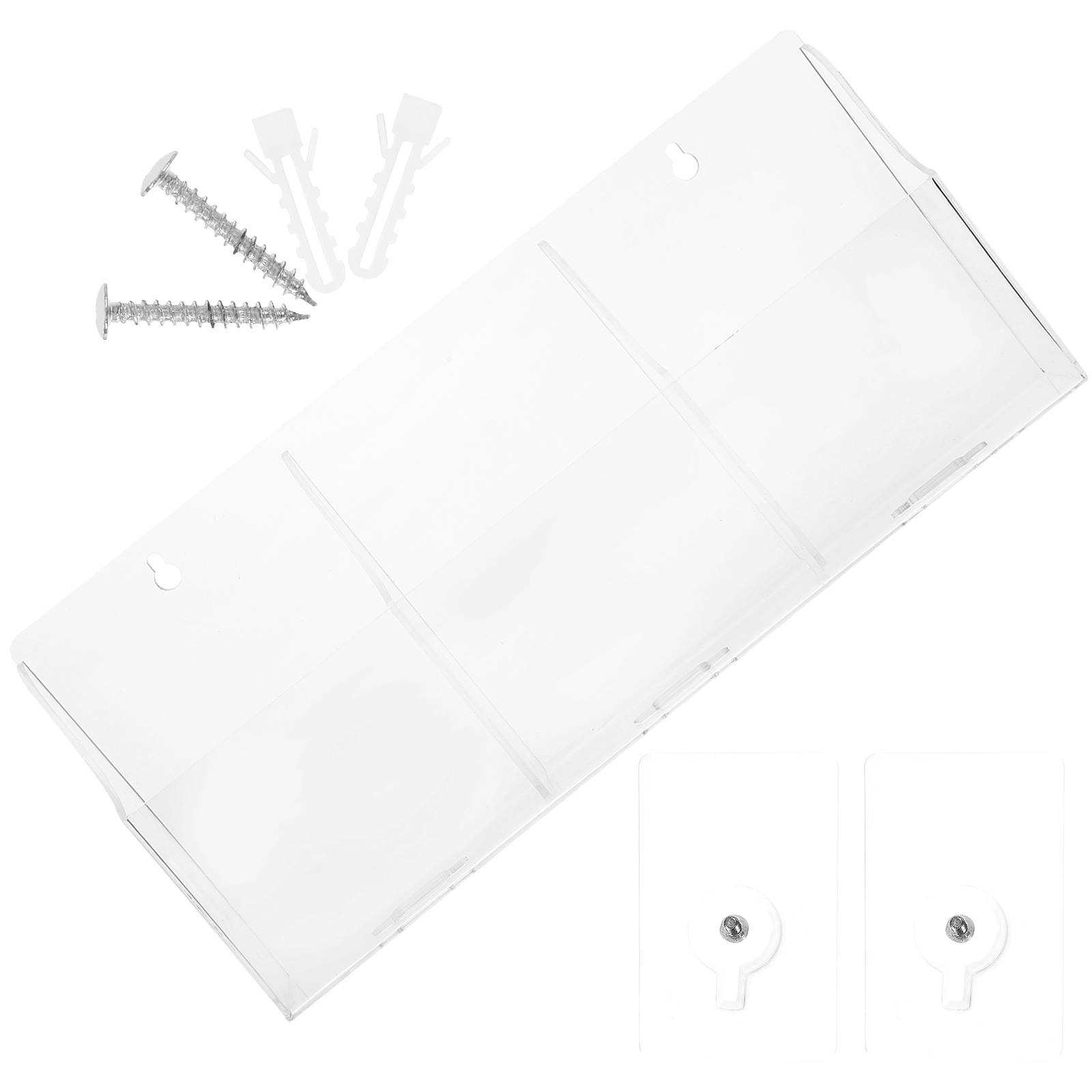 HOMEMAXS Wall Mount Media Player Controller Holder Remote Storage Box ...