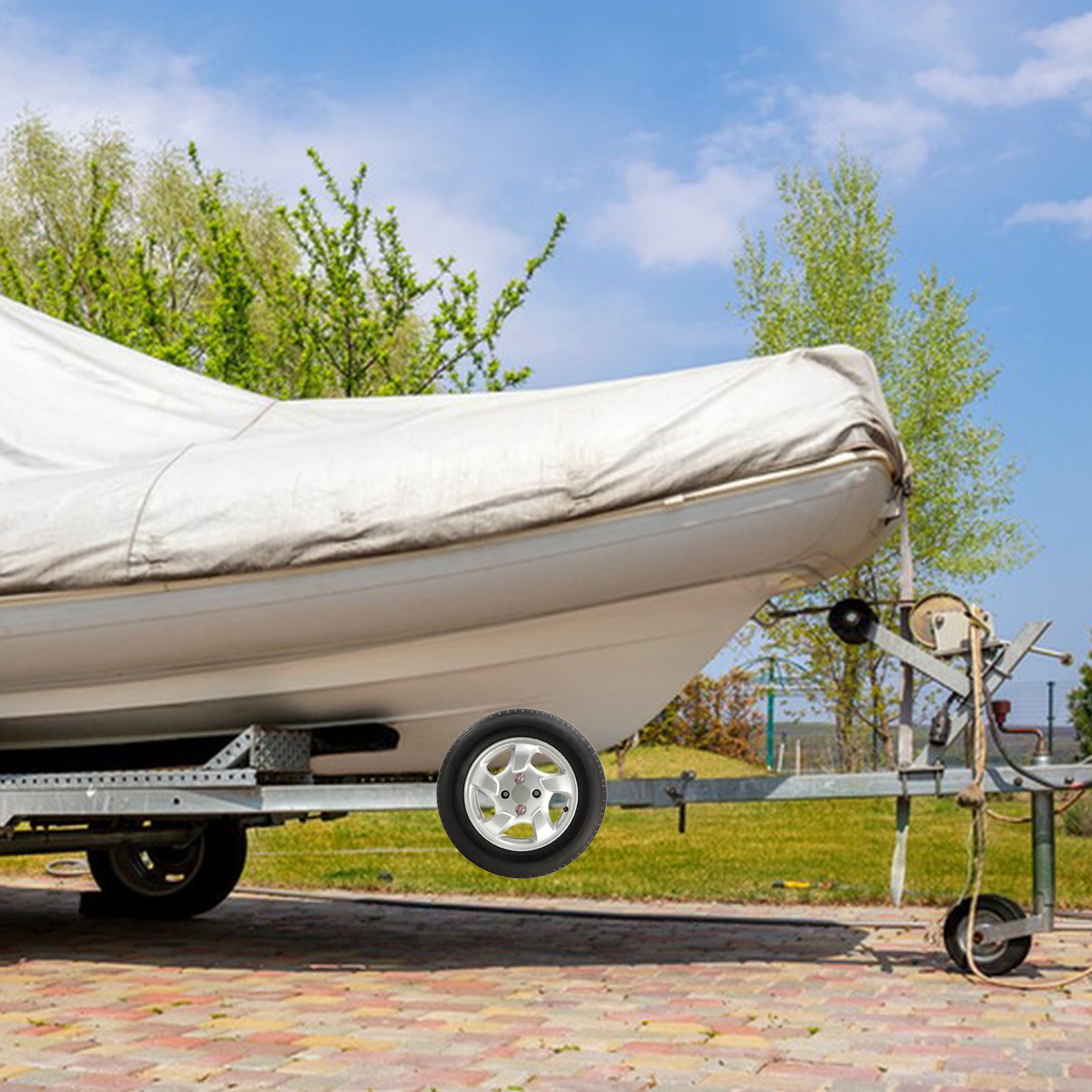 HOMEMAXS Wall Mount Spare Tire Carrier For Trailer Spare Tire Mount ...