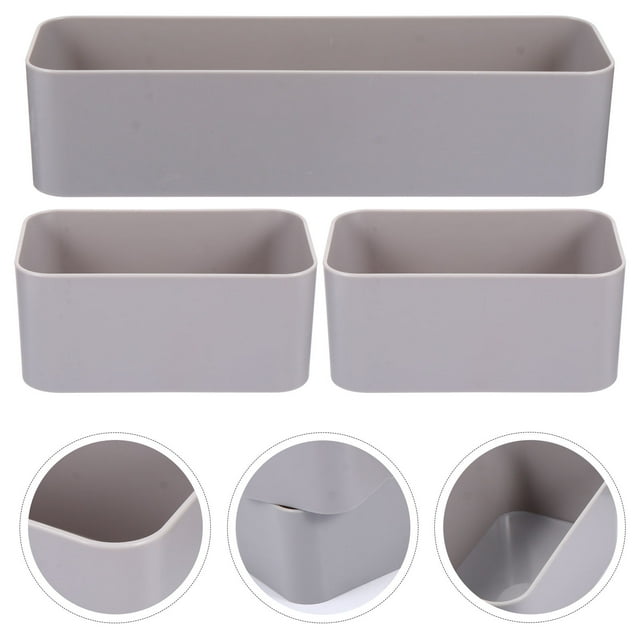 HOMEMAXS Wall Mountable Grey Storage Box Made of ABS for Small Items ...