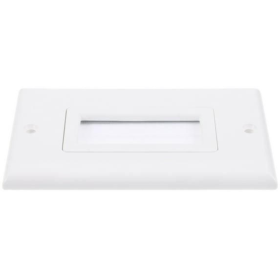 Greenadscape Outlet Cover Cable Management Brush Wall Plate White ABS ...