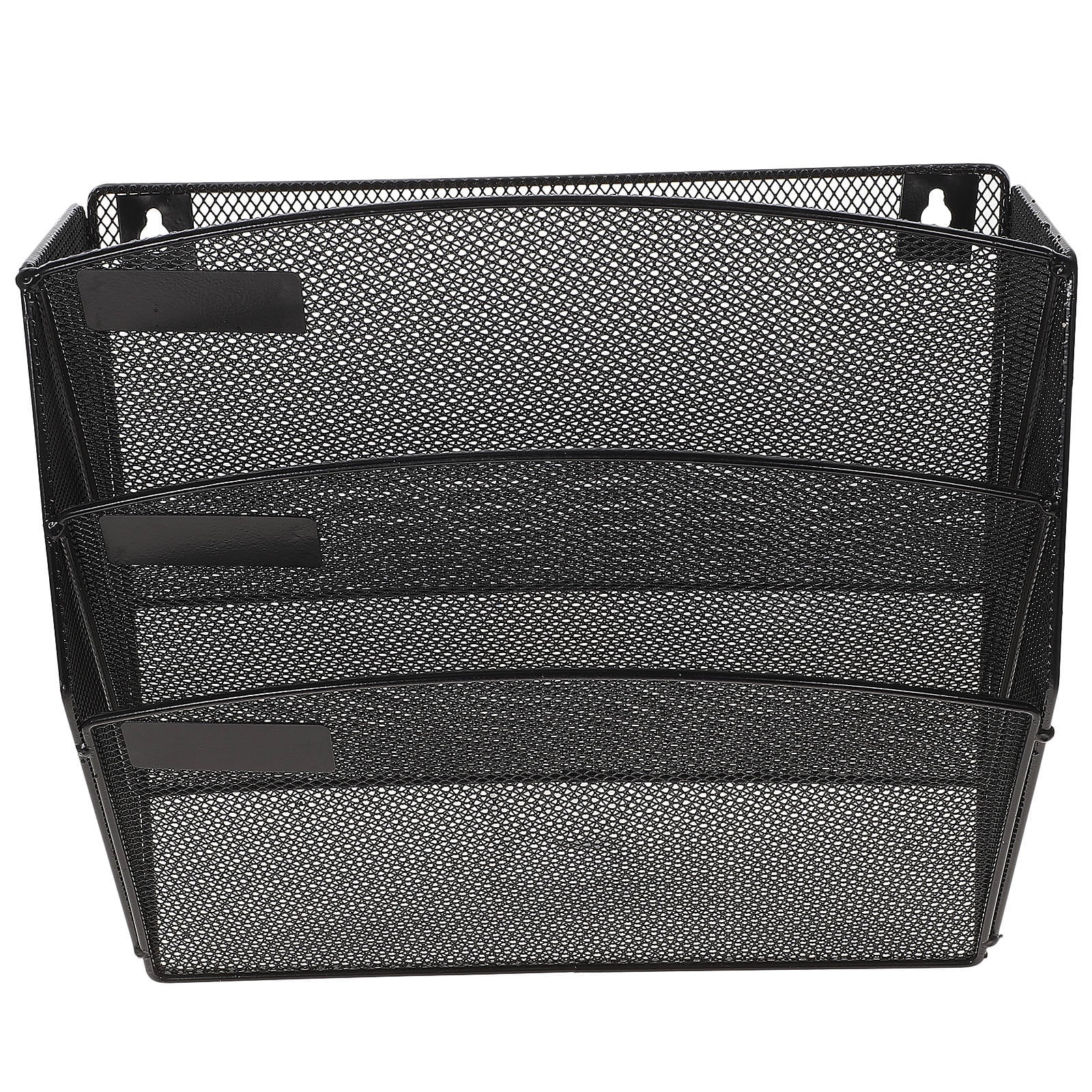 HOMEMAXS Wall Rack Magazine Display Stand Hanging Wire Basket Office ...