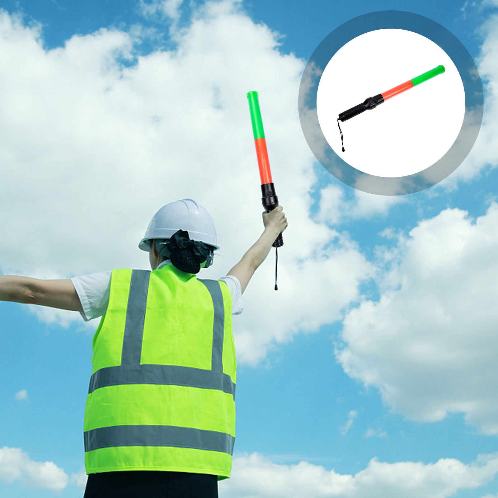 HOMEMAXS Wand Lights Air Traffic Control Flashlight Conductor LED Stick ...