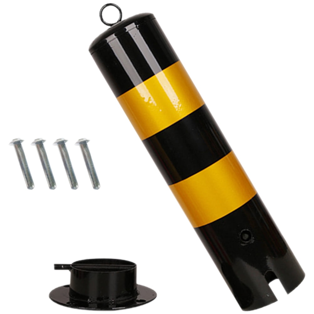 HOMEMAXS Warning Column Driveway Safety Bollard Garage Accessory ...