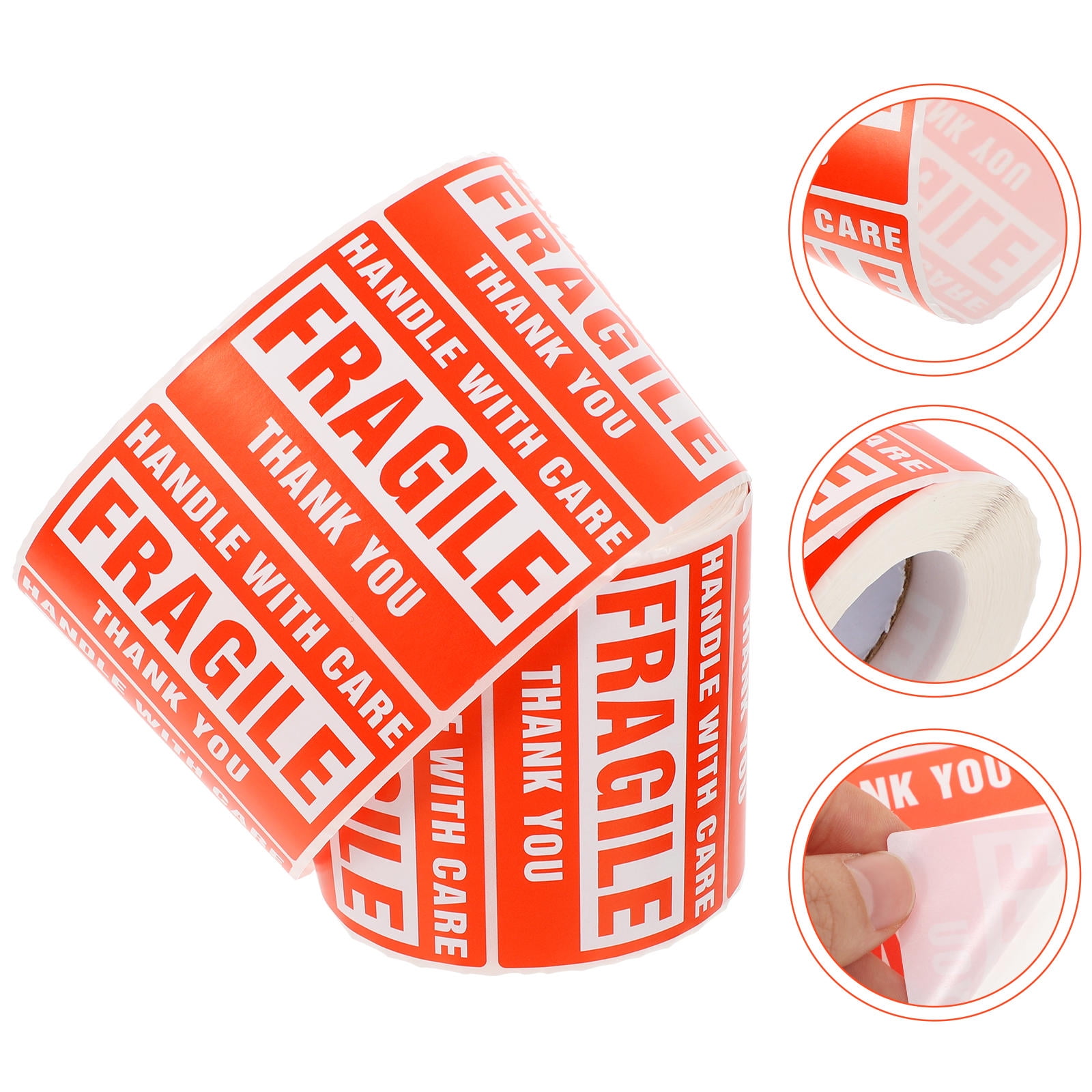 HOMEMAXS Warning Labels Fragile Stickers Moving Sticky Key Office Red ...