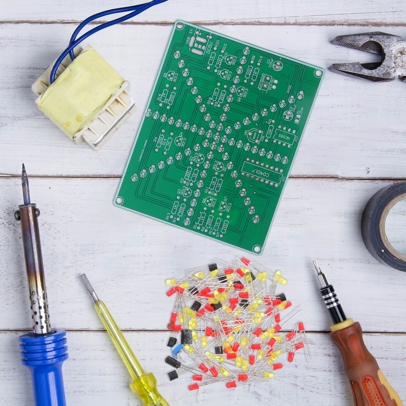 HOMEMAXS Water Flowing Led Light Module Soldering Practice LED Water ...