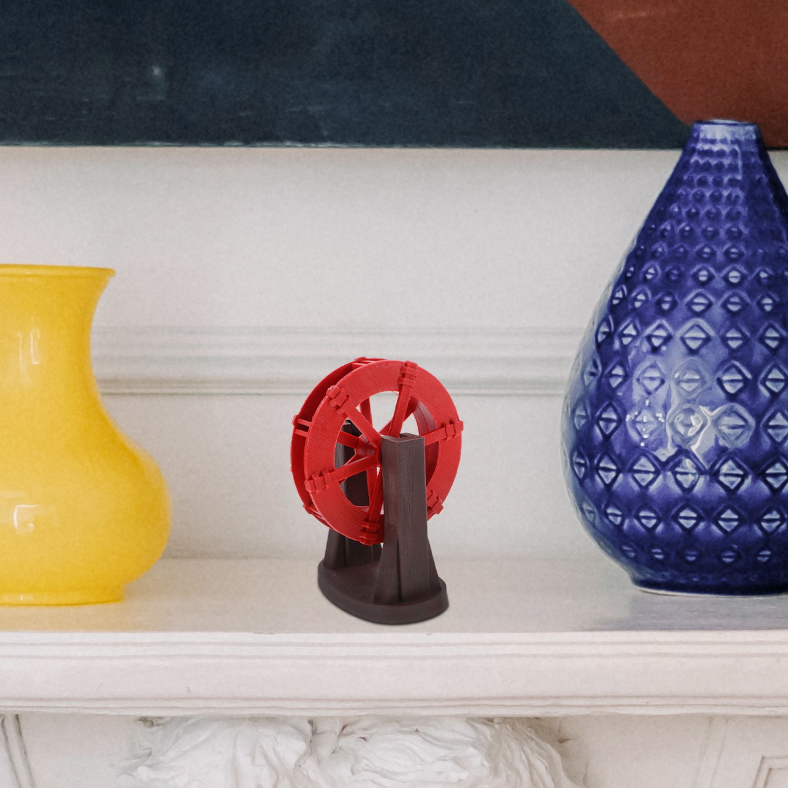 HOMEMAXS Waterfall Water Wheel Small Mini Water Wheel Fountain ...