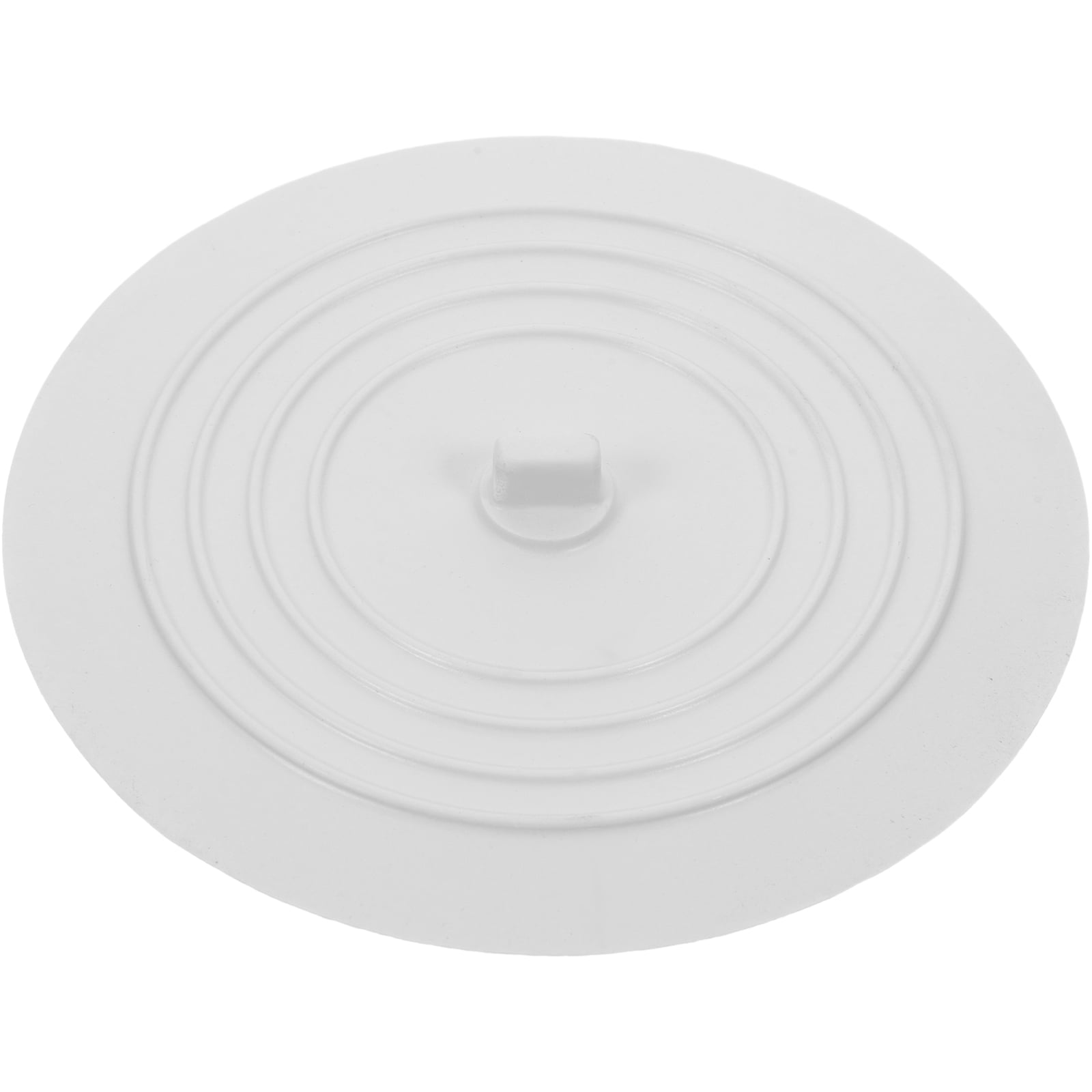 White Bathtub Drain Plug with Rubber Material for Bathroom Use Tub ...