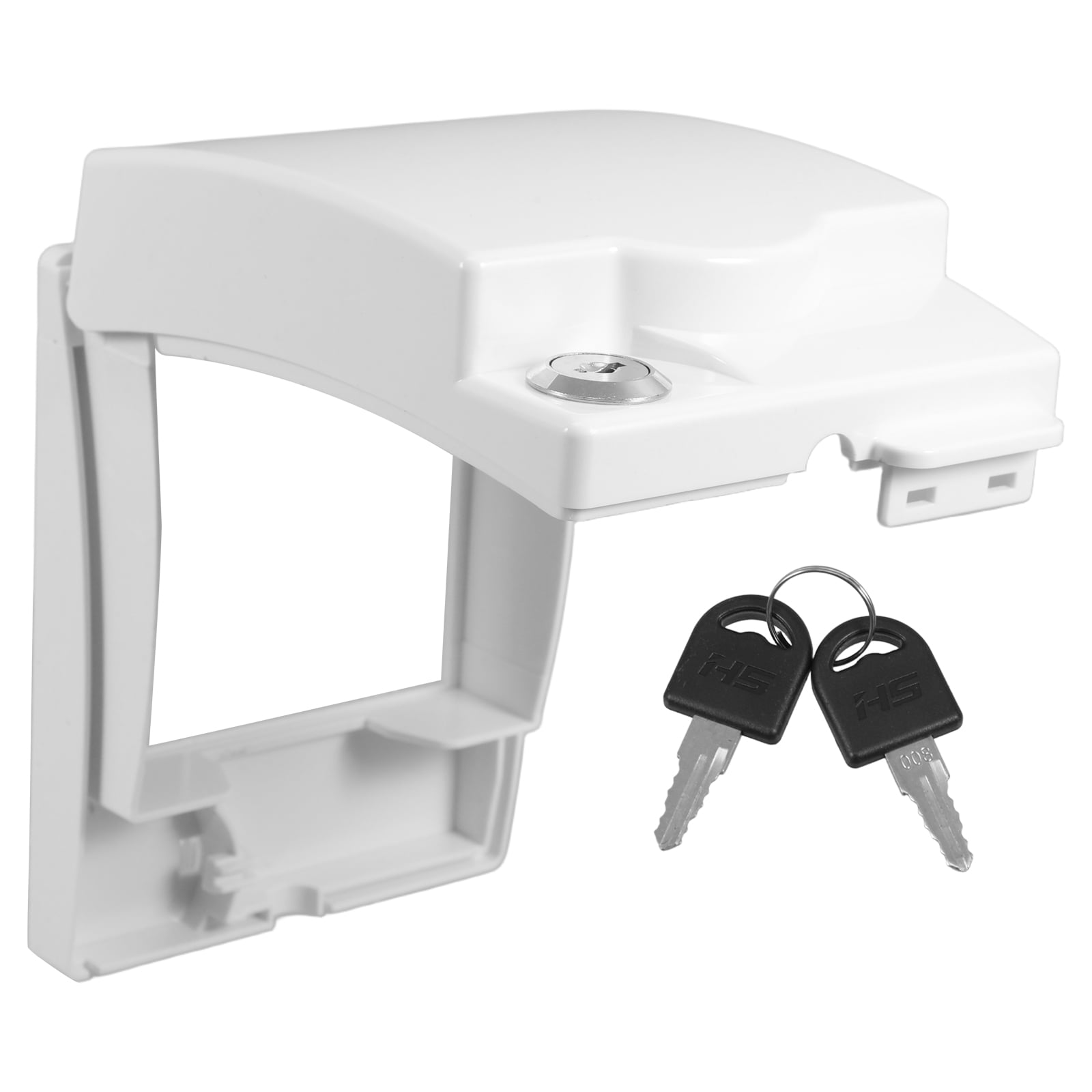 HOMEMAXS Waterproof Electrical Socket Cover with Lock for Bathroom ...