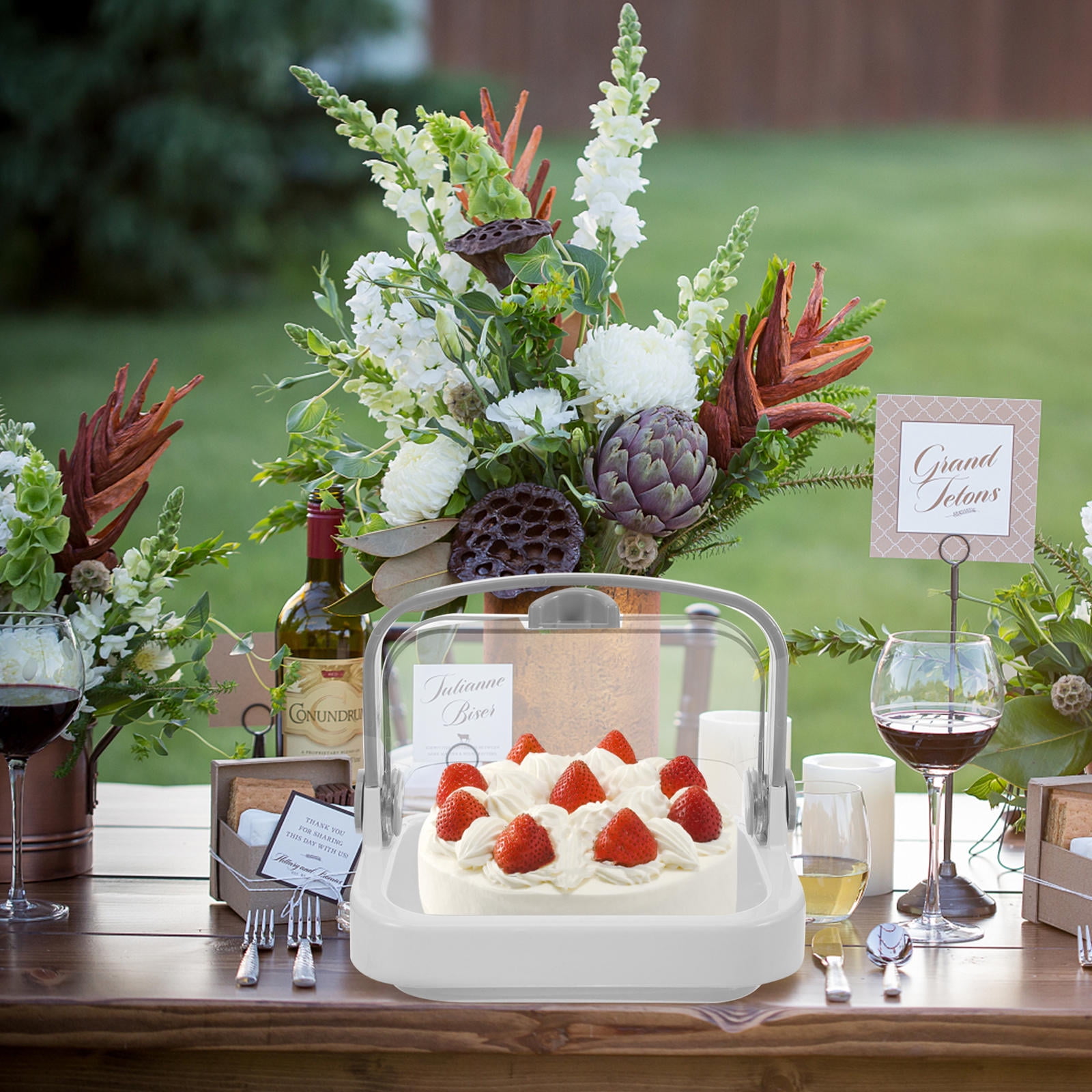 CRAFTHROU Dessert Box Assorted Color Wedding 1Pcs 7.9x7.9x7.9in ...