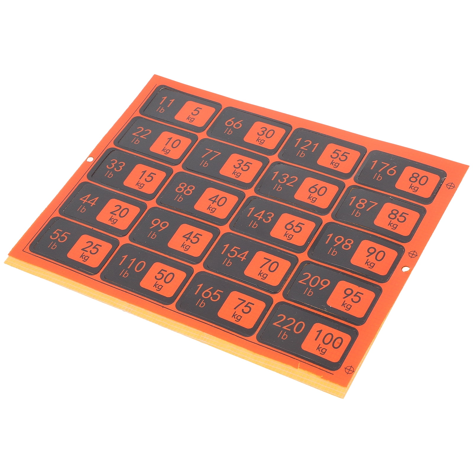 HOMEMAXS Weight Label Circle Sticker Labels Weights Block Dot Orange ...