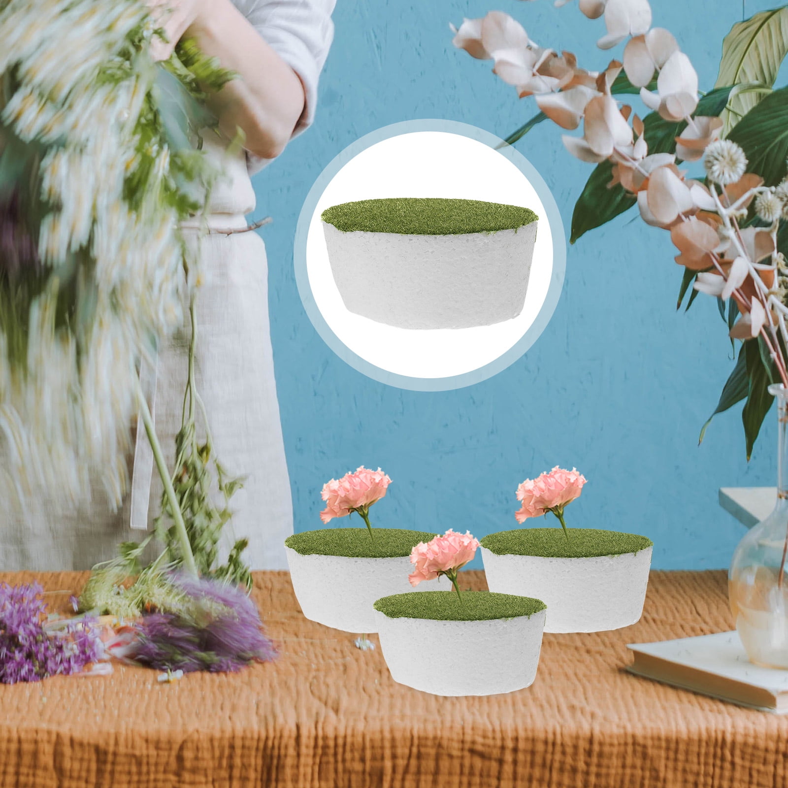 HOMEMAXS Floral Arrangement Foam Base for DIY Flower Art with High ...