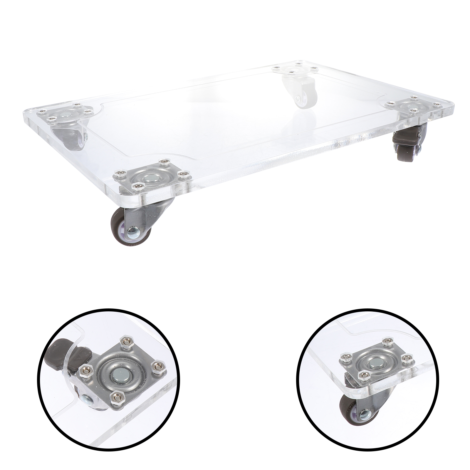 HOMEMAXS Wheeled Tray House Plant Accessories Decor Garden Casters ...