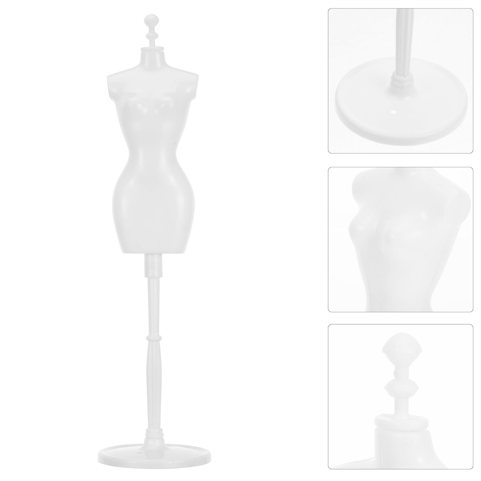 HOMEMAXS White ABS HalfLength Mannequin Model Stand for Phone Use with ...