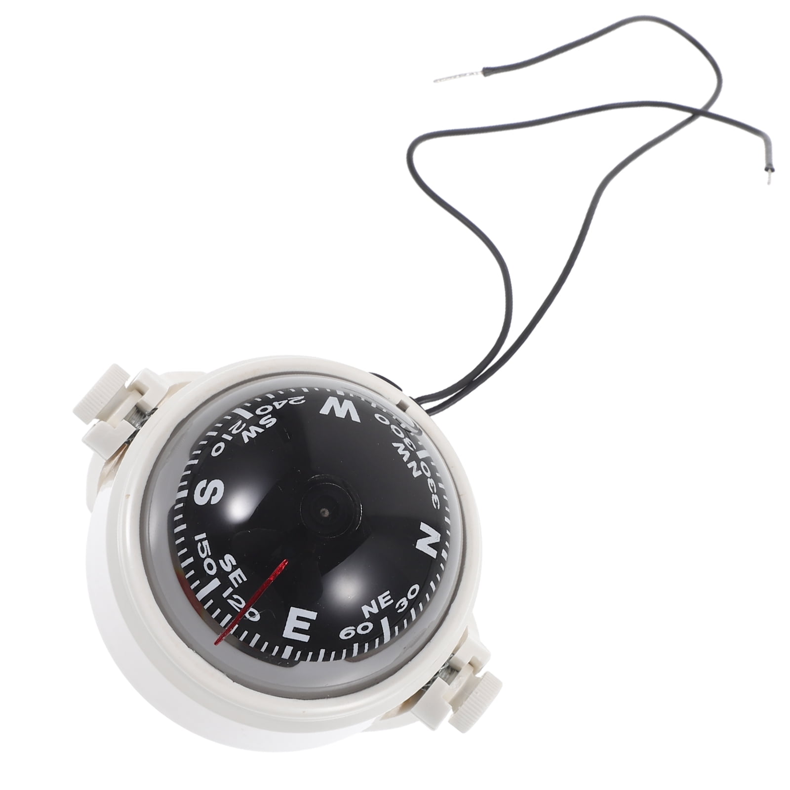 HOMEMAXS White Acrylic Car Compass for Dashboard Navigation Direction ...