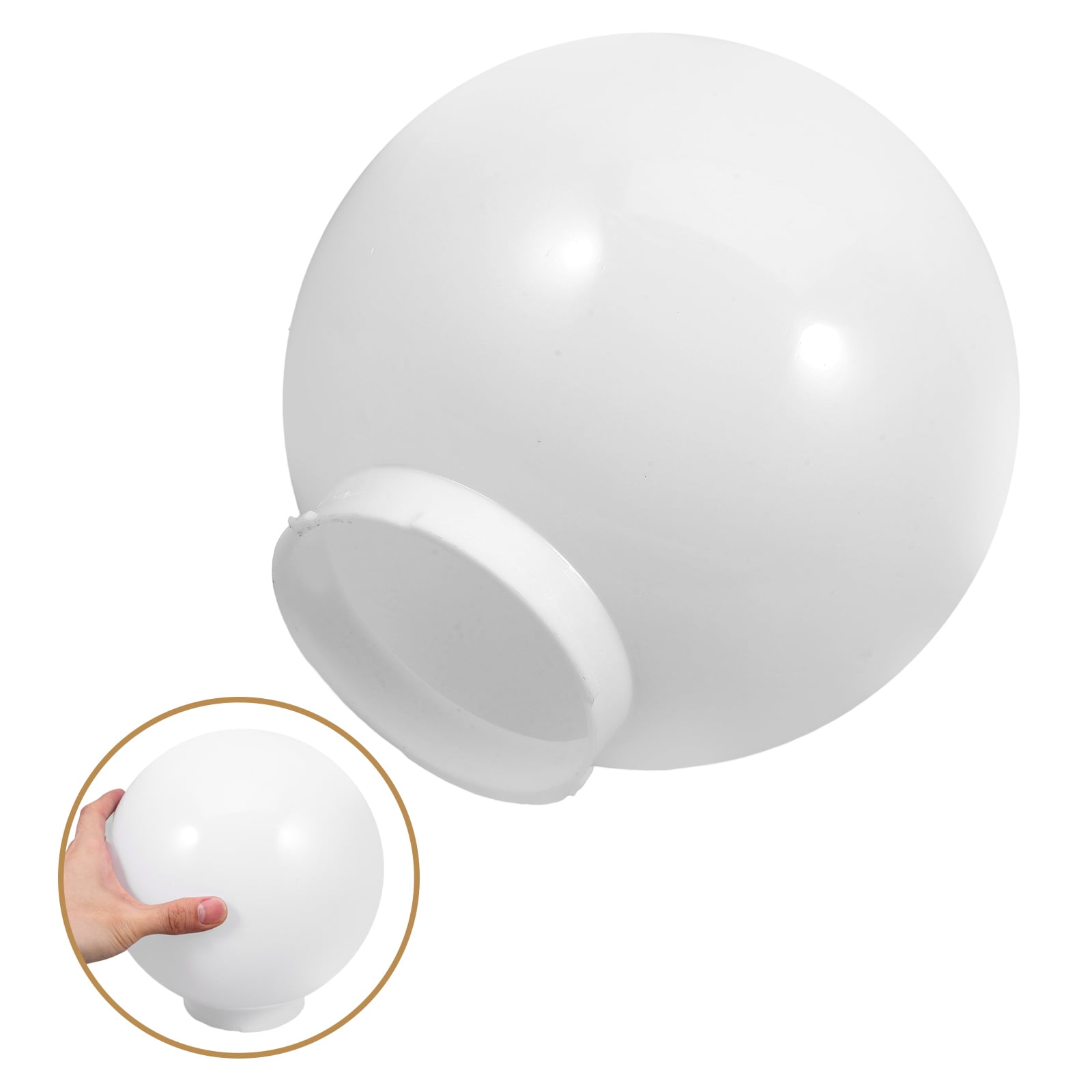 HOMEMAXS White Acrylic Lamp Shade for Outdoor Use Simple and ...