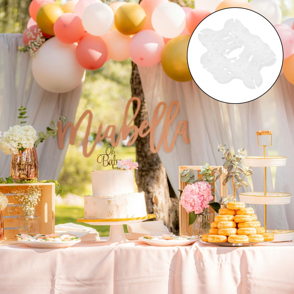 HOMEMAXS White Balloon Clips for Home Party Decorations Reusable ...