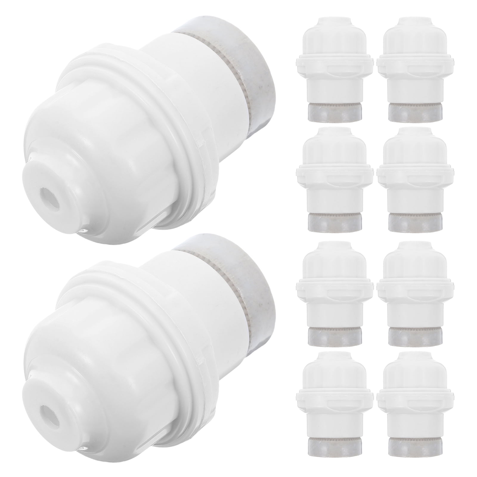 HOMEMAXS White Ceramic Light Socket for Lamp Use Simple and Stylish ...