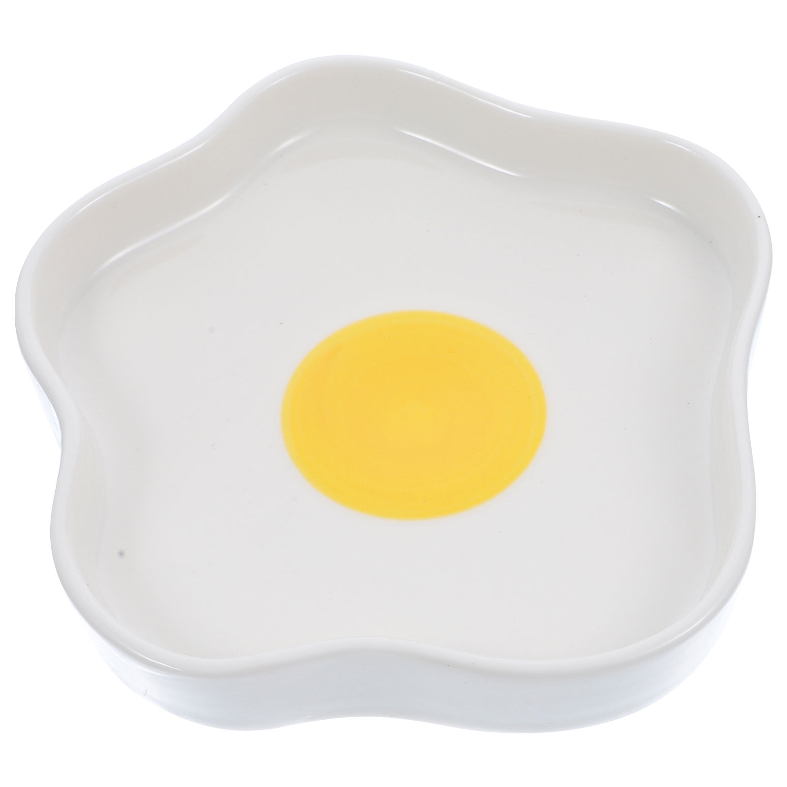 White Ceramic Plates for Storage Use Unique Irregular Shape Handmade ...