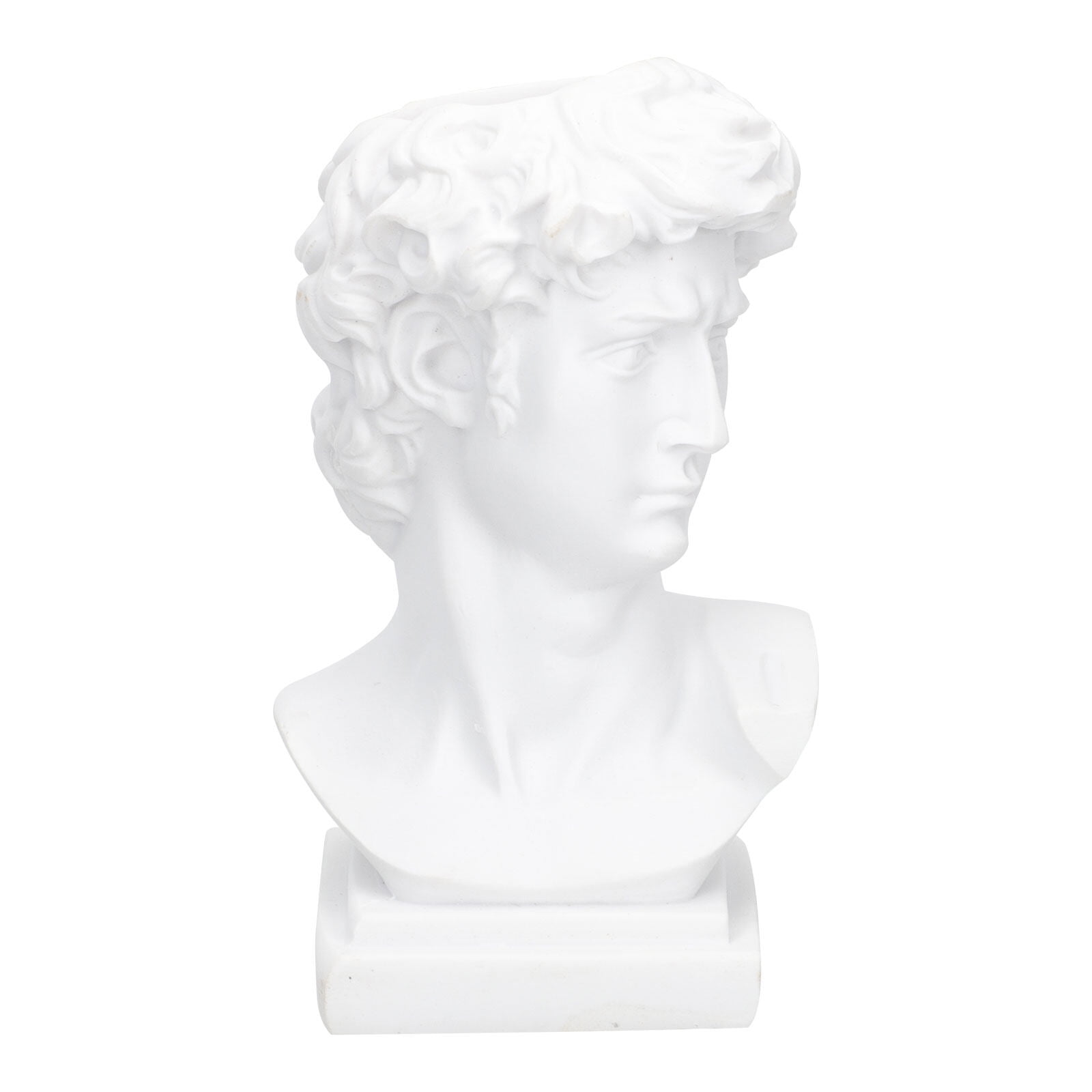 White Gypsum Pen Holder for Storage Use Creative Flower Vase Decor 6.3 ...