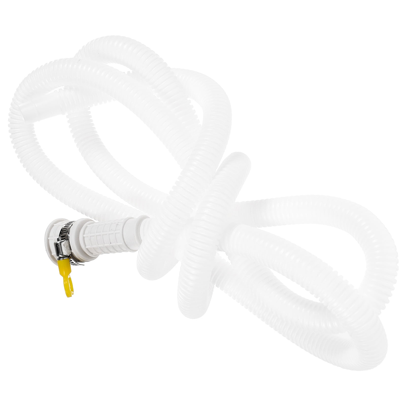 HOMEMAXS White PVC Air Conditioner Drain Hose with Corrugated Socket ...