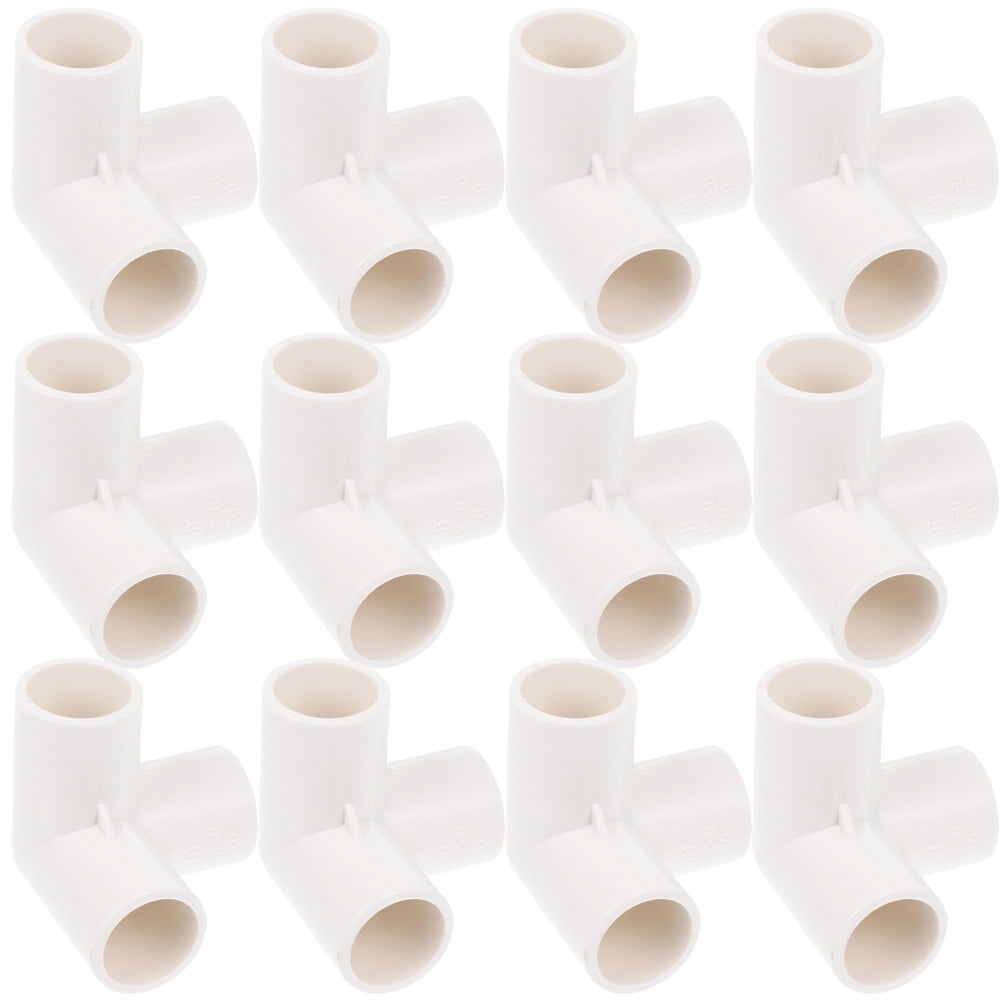 HOMEMAXS White PVC Tee Connector for Connecting Suitable for Shelves ...