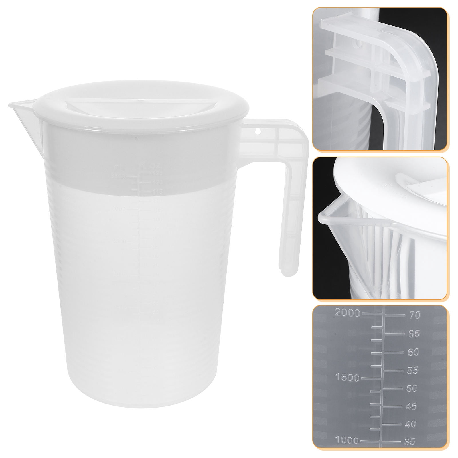 VERDANVERSE Plastic Water Jug White PP Beverage Storage Family Daily ...