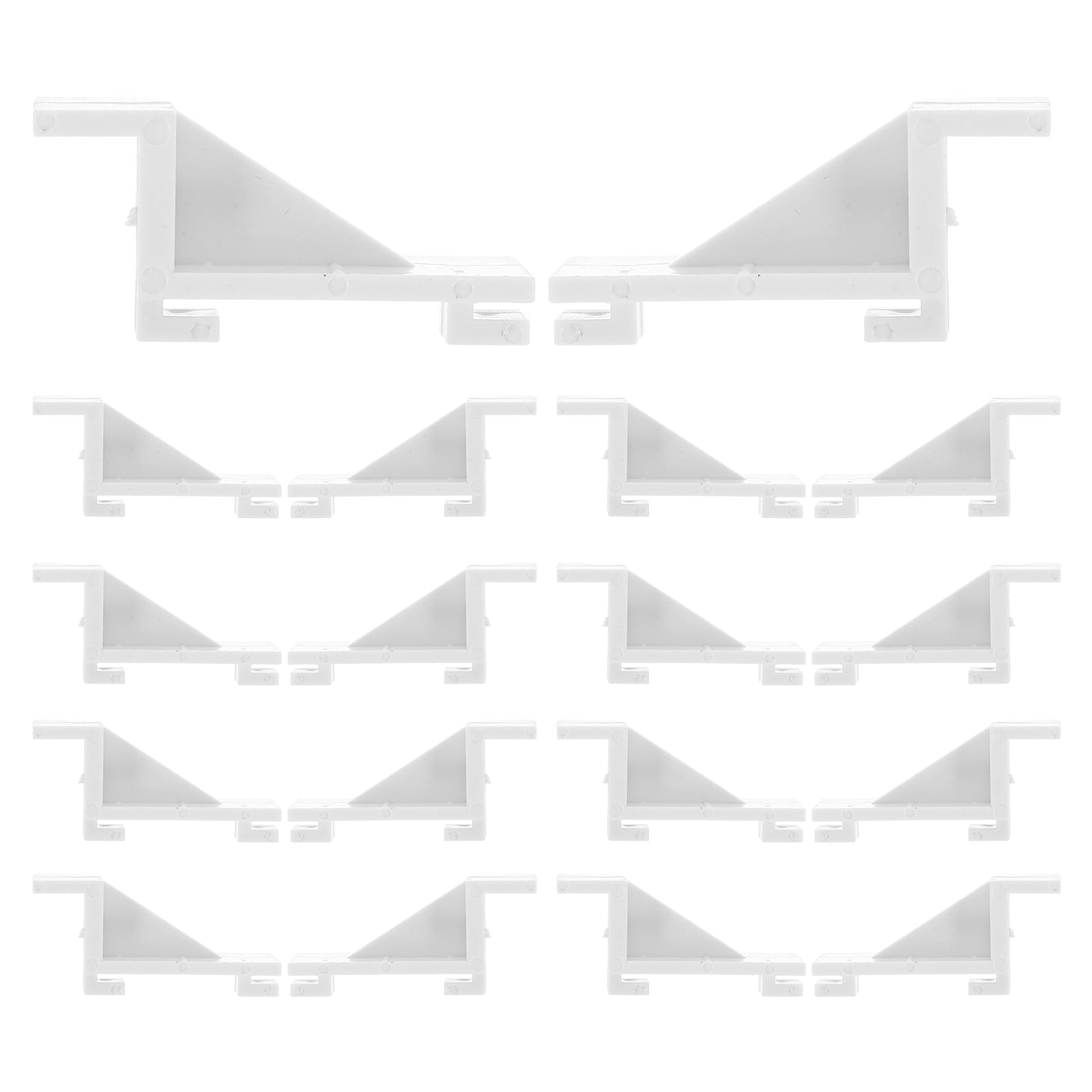 HOMEMAXS White Plastic Shelf Clips for Shelf Support in Freezers and ...