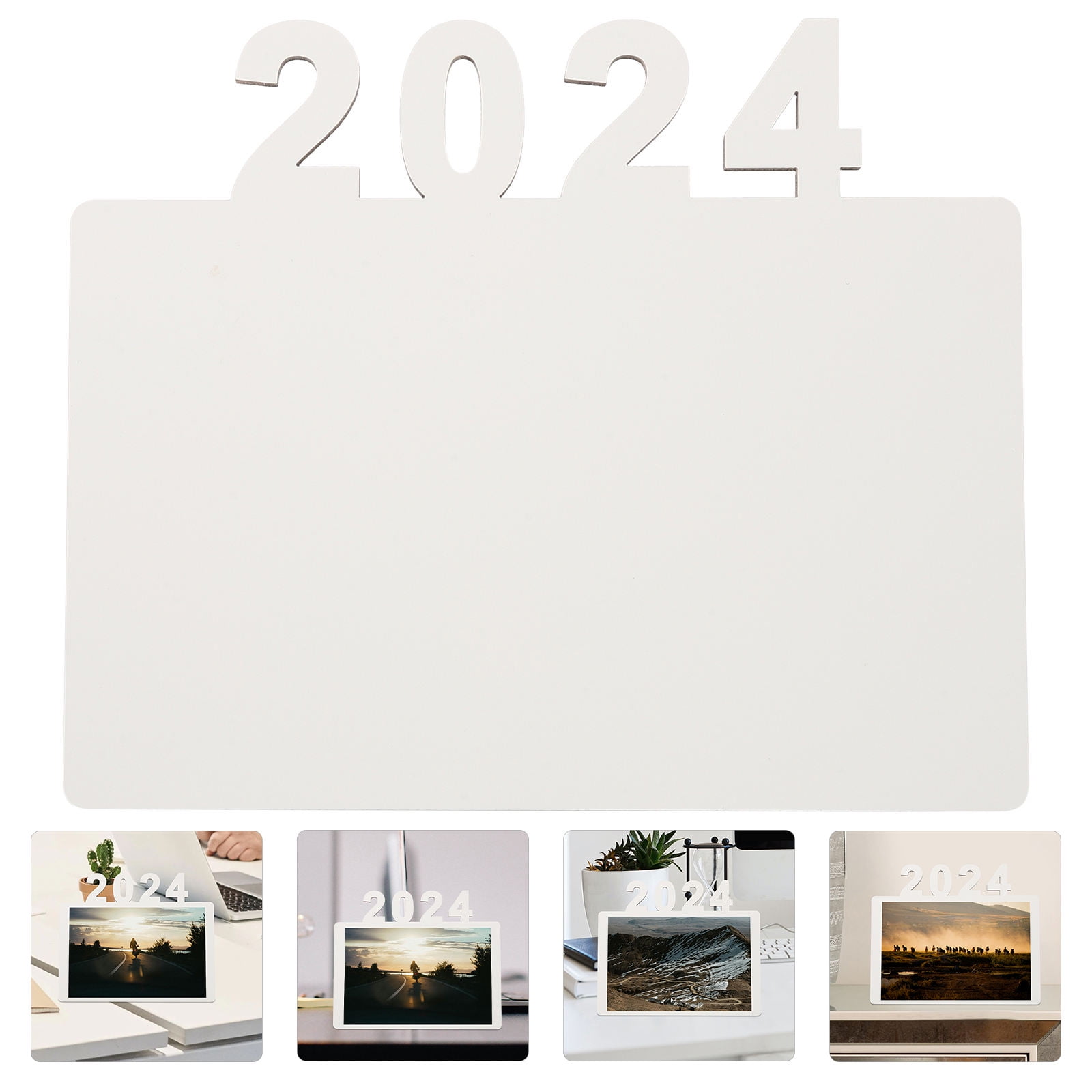 HOMEMAXS White Synthetic DIY Graduation Photo Frame Sublimation Blank ...