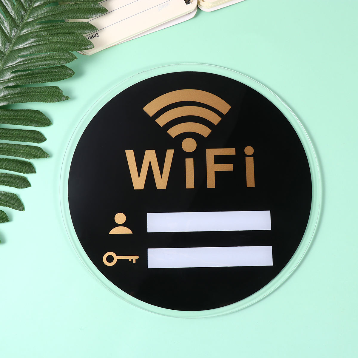 HOMEMAXS Wifi Password Reminder Sticker Board Sign for Wall Office ...