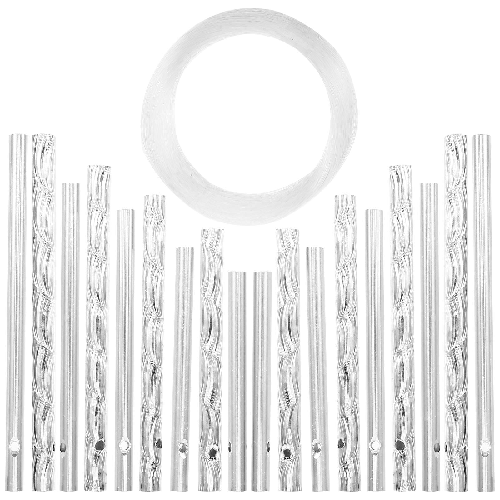 HOMEMAXS Wind Chime Craft Set 1 Set Diy Wind Chime Tubes Silver Metal ...