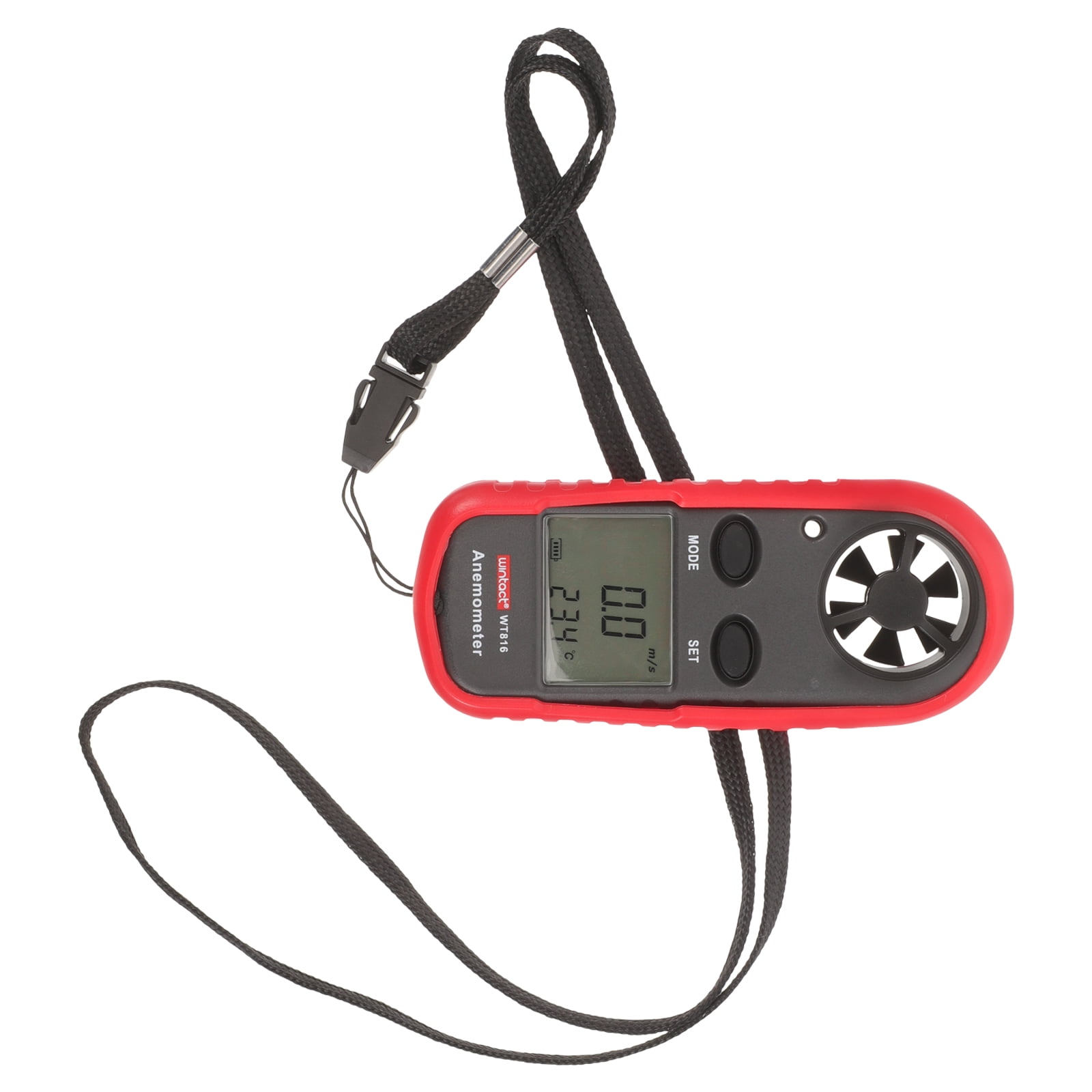 HOMEMAXS Wind Speeds Air Temperature Measuring Gauge Digital Handheld ...