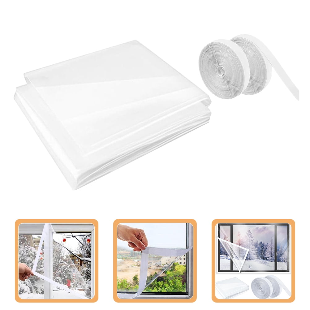 HOMEMAXS Window Covers for Winter Insulation Kit Clear Film Thermal ...