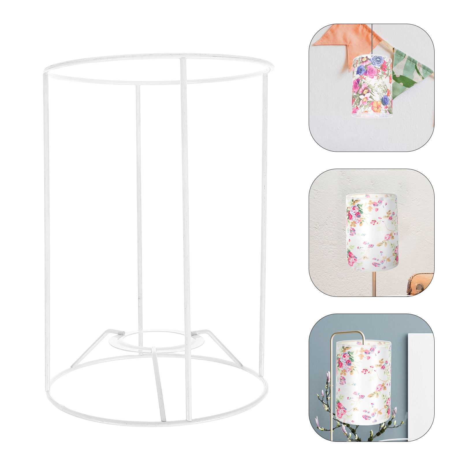 WEUVEB Wire Cage Lamp Shade For Bedroom White 1Pack 7.9X5.5X5.5In ...