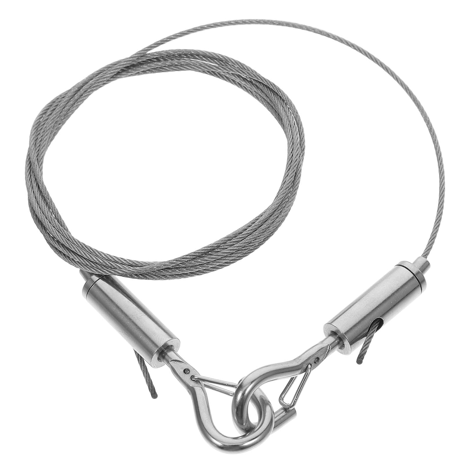 HOMEMAXS Wire Rope Hook Artificial Decoration Hooks Mixed Small Silver ...