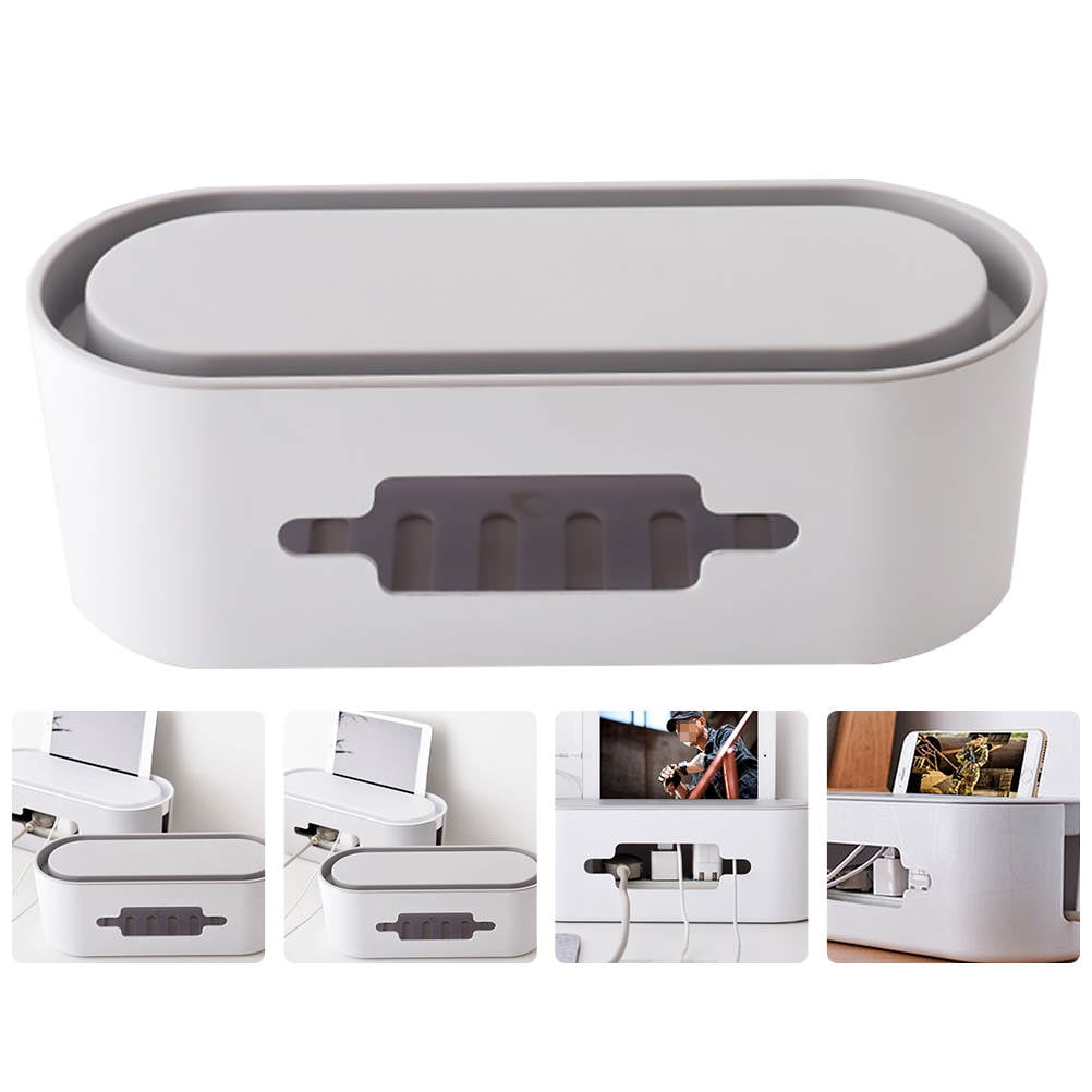HOMEMAXS Wire Storage Box Cable Plug Organization Practical Organizer ...