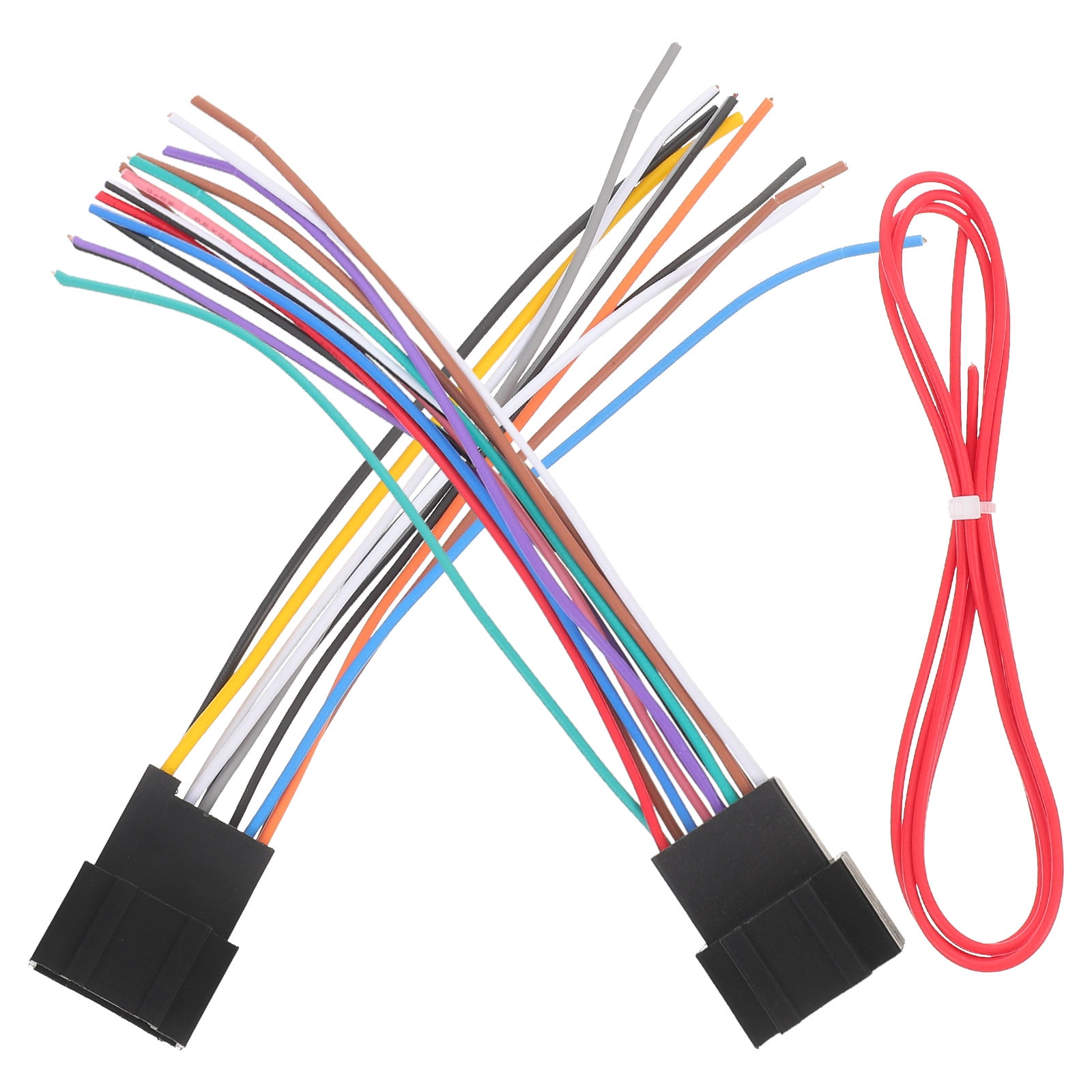 Minkissy Stereo Radio Wire Harness Assorted Color Radio Wire Kit ...