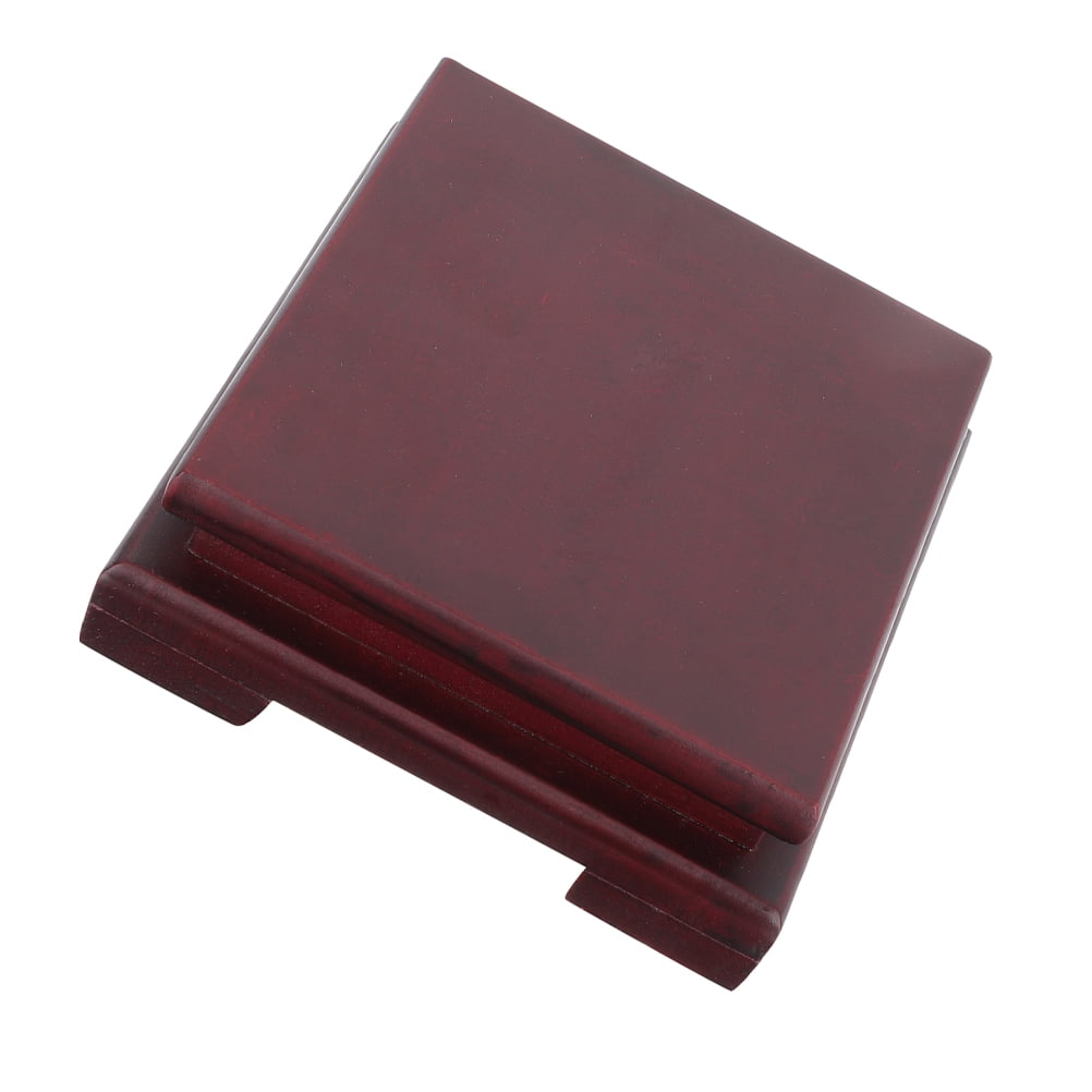 HOMEMAXS Wood Base Display Stand Buddha Statue Storage Stand Indoor ...