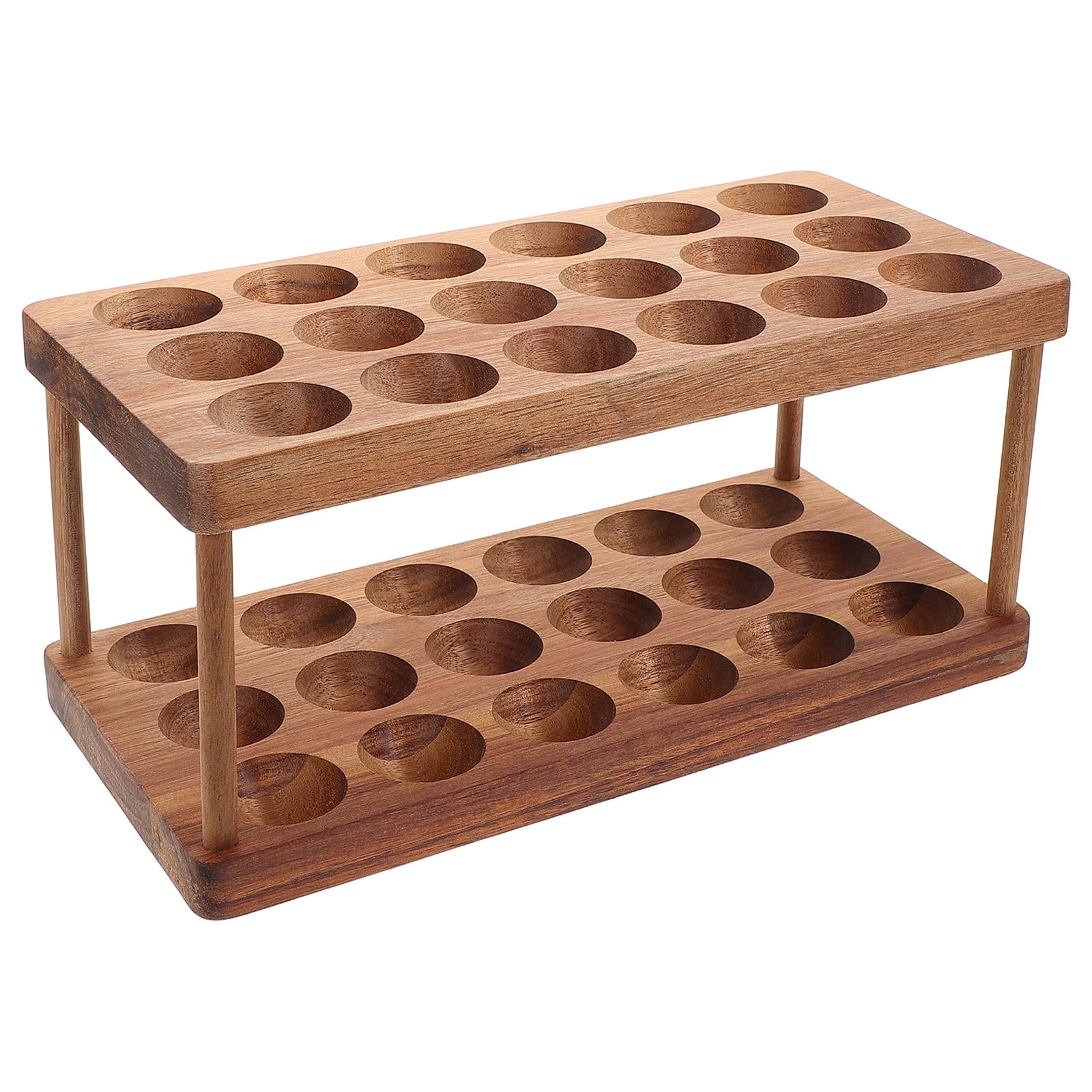 HOMEMAXS Wood Egg Tray Kitchen Countertop Easter Egg Holder Easter Eggs ...